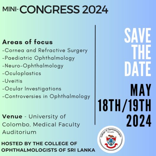 Mini-Congress 2024 (College of Ophthalmologists Sri Lanka) | PGIM
